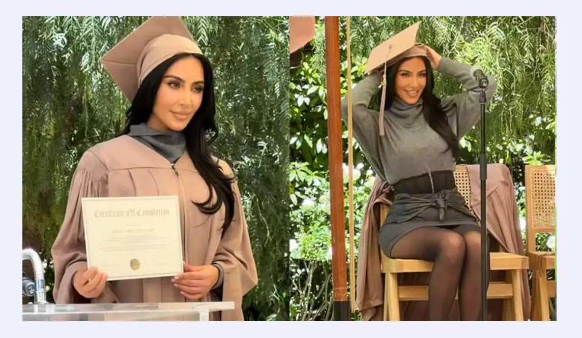 Reality TV Star Kim Kardashian completes Legal Apprenticeship Programme ...